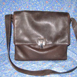 Michel Rene | Bags | Vintage Michel Rene Brown Leather Shoulder Bag ...